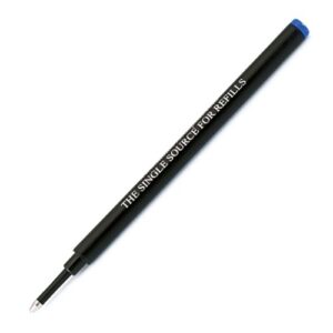 monteverde ceramic rollerball refill for capped rollerball pens, blue, 6 pack (g233bu)