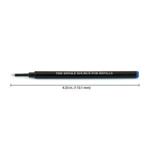 Monteverde Ceramic Rollerball Refill for Capped Rollerball Pens, Blue, 2 Pack (G232BU)