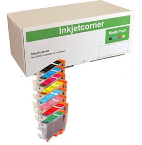 inkjetcorner compatible ink cartridges replacement for cli-8 for use with pro9000 mark ii (8-pack)