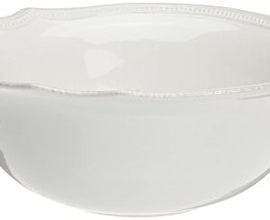 Lenox White French Perle Bead Serving Bowl, 64-Ounce