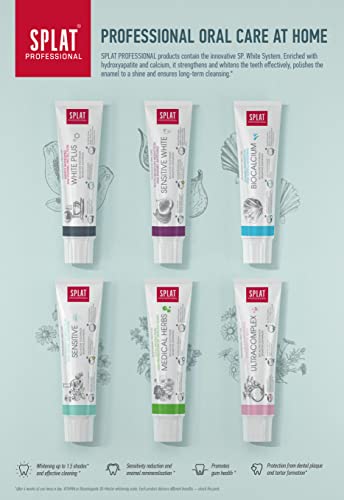 Professional Toothpaste Splat "White Plus". Safe Whitening and Enamel Protection.