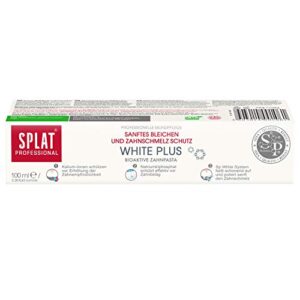 Professional Toothpaste Splat "White Plus". Safe Whitening and Enamel Protection.