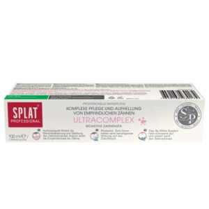 Splat Professional Series Ultracomplex Toothpaste, Comprehensive Care and Whitening for Sensitive Teeth