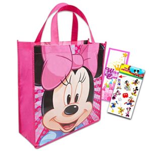 disney minnie mouse large reusable non-woven tote bag