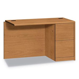 hon 10700 series prestigious laminate furniture-right return, f/f, 48"x24"x29-1/2", harvest