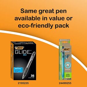 BIC 859025 Velocity Retractable Ballpoint Pens Bold Point Black Ink