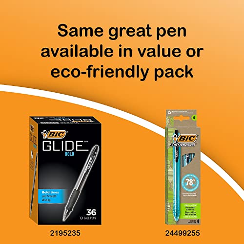 BIC 859025 Velocity Retractable Ballpoint Pens Bold Point Black Ink