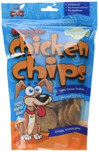 chicken doggie chips all natural chicken chips- dog treats (medium- 8 oz. bag)