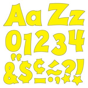 trend enterprises, inc. t-79804 yellow 4" friendly combo ready letters