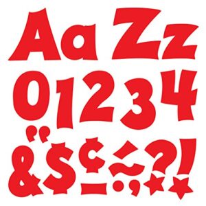 trend enterprises, inc. t-79803 red 4" friendly combo ready letters