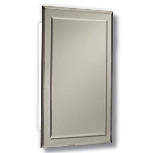 Jensen Mirror on Mirror Frameless Rectangular Recessed Medicine Cabinet, 16" W x 5" D x 26" H