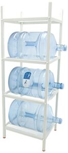 bluewave lifestyle bluewave white 4 step metal bottle storage rack