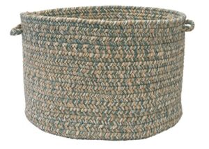 colonial mills tremont utility basket, 14 by 10-inch, teal