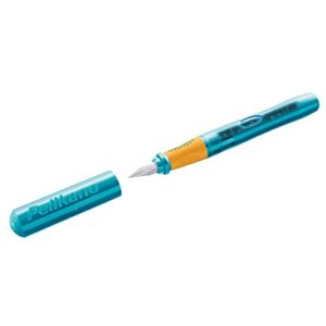 Pelikan Pelikano Jr. Fountain Pen, Right-Handed, Medium Nib, Turquoise, 1 Pen (924886)