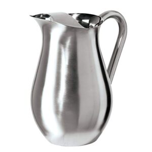 stainless steel pitcher - 68 oz, silver