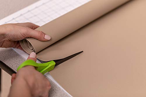 Duck Non-Adhesive Shelf Liner Solid Grip EasyLiner, 20-inch x 22 Feet, Taupe, 36 Sq Ft