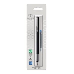 Parker 3501179801902 Fountain Vector, Black Pen, Multicolor