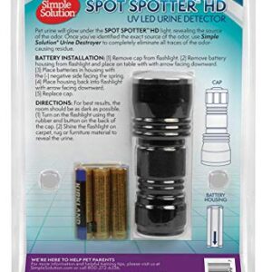 Simple Solution Spot Spotter HD UV LED Urine Detector | Spot and Eliminate Pet Urine Stains and Odors | 1 Light