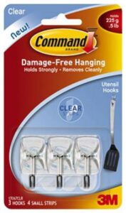 command clear small wire hooks (pack of 3)