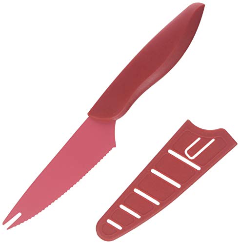 KAI Pure Komachi 2 Red 4 Inch Tomato Knife