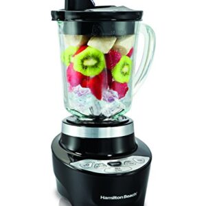 Hamilton Beach Smoothie Smart Blender with 5 Speeds & 40 oz Glass Jar, Black (56206)