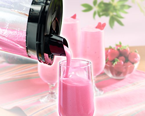 Hamilton Beach Smoothie Smart Blender with 5 Speeds & 40 oz Glass Jar, Black (56206)