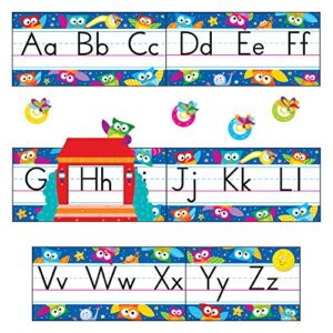 trend enterprises, inc. owl-stars! alphabet line standard manuscript b.b. set (t-8364)