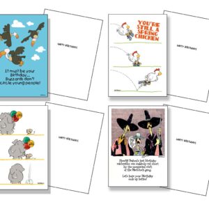 Stonehouse Collection Vareity Set of 12 Funny Birthday Cards - Birthday Card Assortment - USA Made