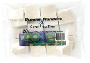 oceans wonders 20-piece coral frag tiles