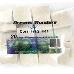 Oceans Wonders 20-Piece Coral Frag Tiles