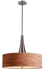 kenroy home 93013bs bulletin 3-light pendant, brushed steel