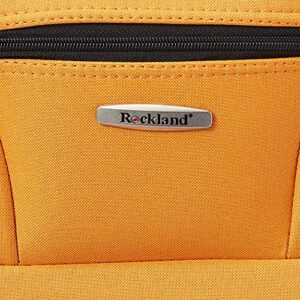 Rockland Fashion Softside Upright Luggage Set,Expandable, Orange, 2-Piece (14/19)