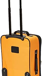 Rockland Fashion Softside Upright Luggage Set,Expandable, Orange, 2-Piece (14/19)