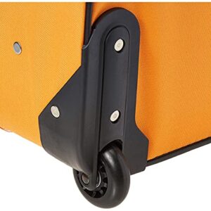 Rockland Fashion Softside Upright Luggage Set,Expandable, Orange, 2-Piece (14/19)