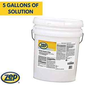 Zep Vehicle Wash and Wax - 5 Gallon (1 Bucket) 1041582 - Leaves A Waxed, Shiny, Like New Surface