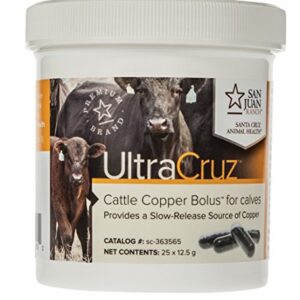 UltraCruz - sc-363565 Cattle Copper Bolus Supplement for Calves, 25 Count x 12.5 Grams