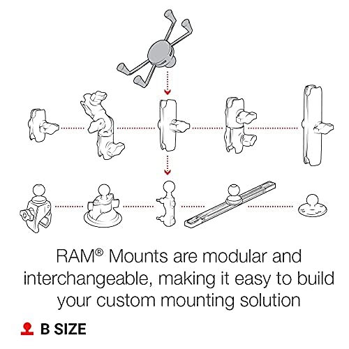 RAM Mounts RAM-HOL-UN10BU X-Grip Large Phone Holder with Ball with B Size 1" Ball