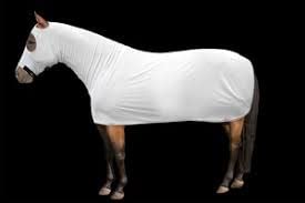 sleazy sleepwear for horses small solid full body silver