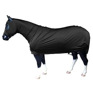 sleazy sleepwear for horses large solid full body black