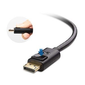 Cable Matters 4K Mini DisplayPort to DisplayPort Cable (DisplayPort to Mini DisplayPort) in Black 6 Feet - 4K 60Hz, 2K 144Hz Monitor Support