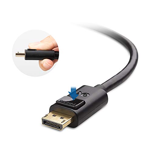 Cable Matters 4K Mini DisplayPort to DisplayPort Cable (DisplayPort to Mini DisplayPort) in Black 6 Feet - 4K 60Hz, 2K 144Hz Monitor Support