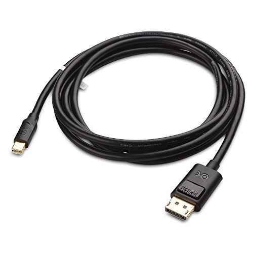 Cable Matters 4K Mini DisplayPort to DisplayPort Cable (DisplayPort to Mini DisplayPort) in Black 6 Feet - 4K 60Hz, 2K 144Hz Monitor Support