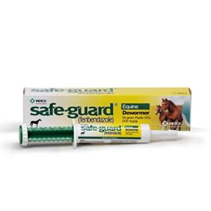 merck animal safe guard 25 gram paste equine dewormer