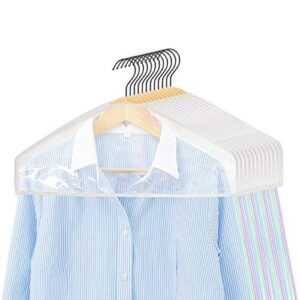 the clothing doctor breathable shoulder covers - set of 12 - clothes and garment dust protector