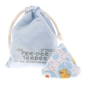 pee-pee teepee rubber ducky blue - laundry bag