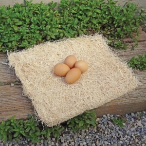 Precision Pet Chicken Nesting Pads by Petmate – 13” x 13” Premium Chicken Bedding Fit Most Nesting Boxes – 10 Pack,Beige