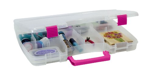 Creative Options 3870-82 Pro-Latch Connectable Craft Carrier with 5 to 22 Adjustable Compartments, Large