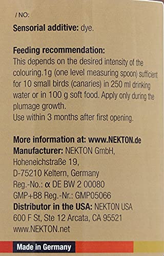 Nekton R Enhances Red Color in Birds, 150gm