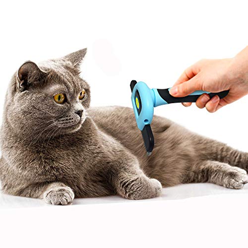 DakPets Pet Grooming Brush Effectively Reduces Shedding by up to 95% Professional Deshedding Tool for Dogs and Cats