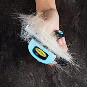 DakPets Pet Grooming Brush Effectively Reduces Shedding by up to 95% Professional Deshedding Tool for Dogs and Cats